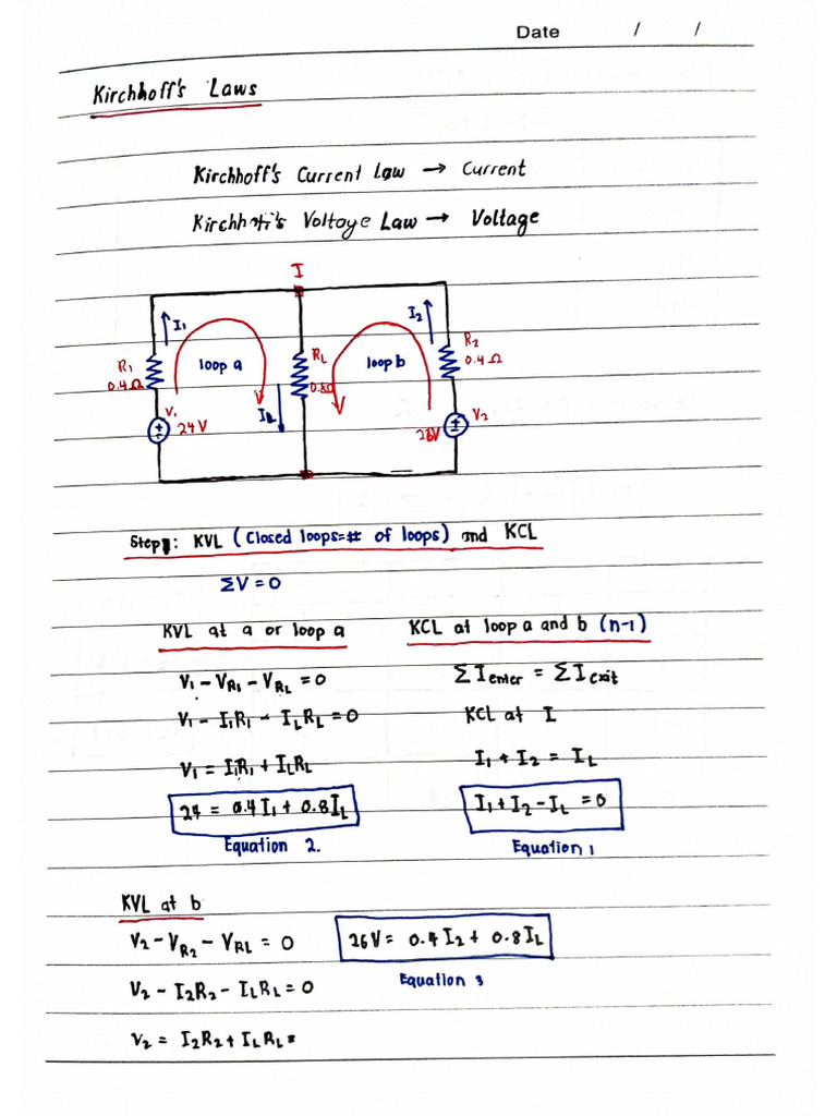 Network Theorems Part 1 | PDF