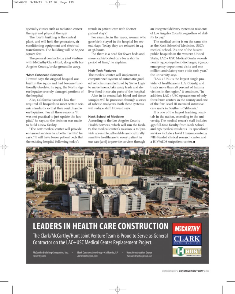 Construction Today Magazine | Download Free PDF | Hospital | Patient