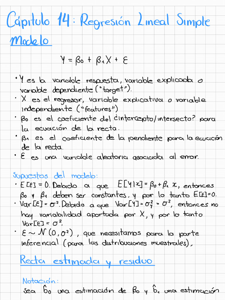 14 Regresión Lineal Simple | PDF