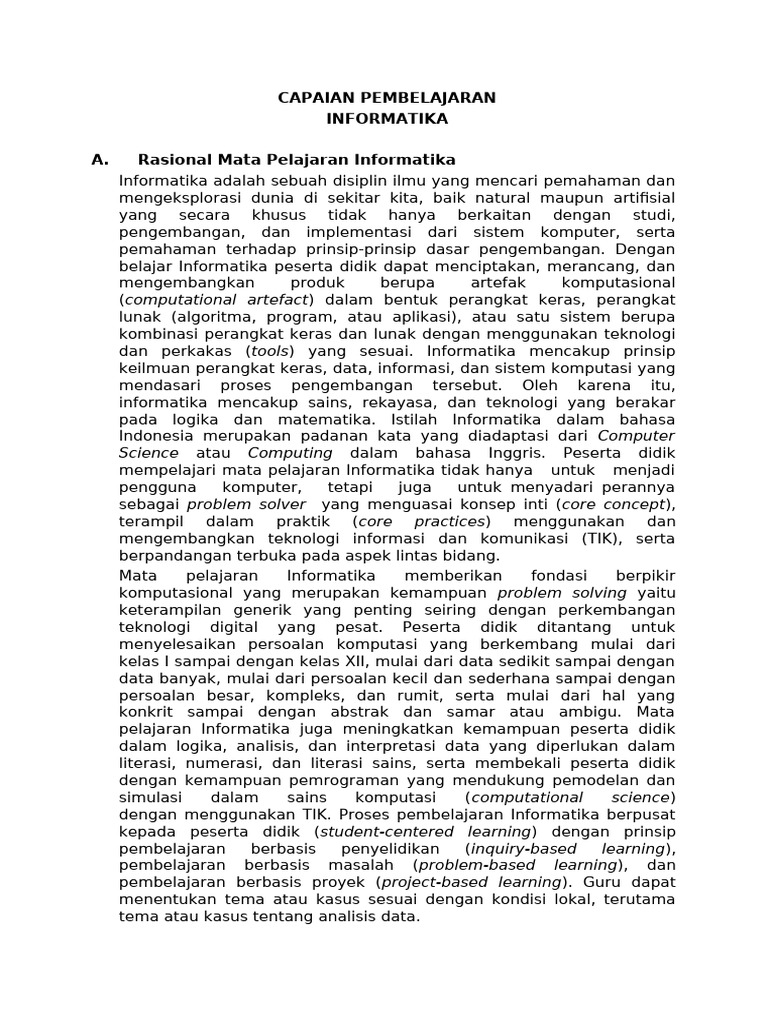 CP Informatika Fase F | PDF