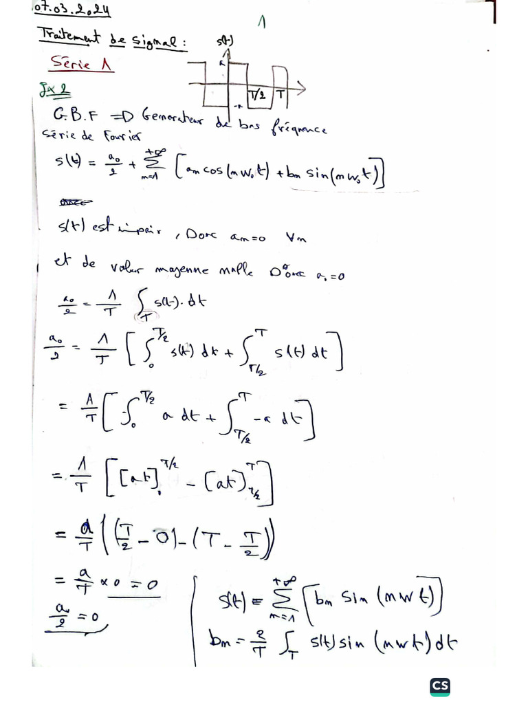 TD traitement signal | PDF