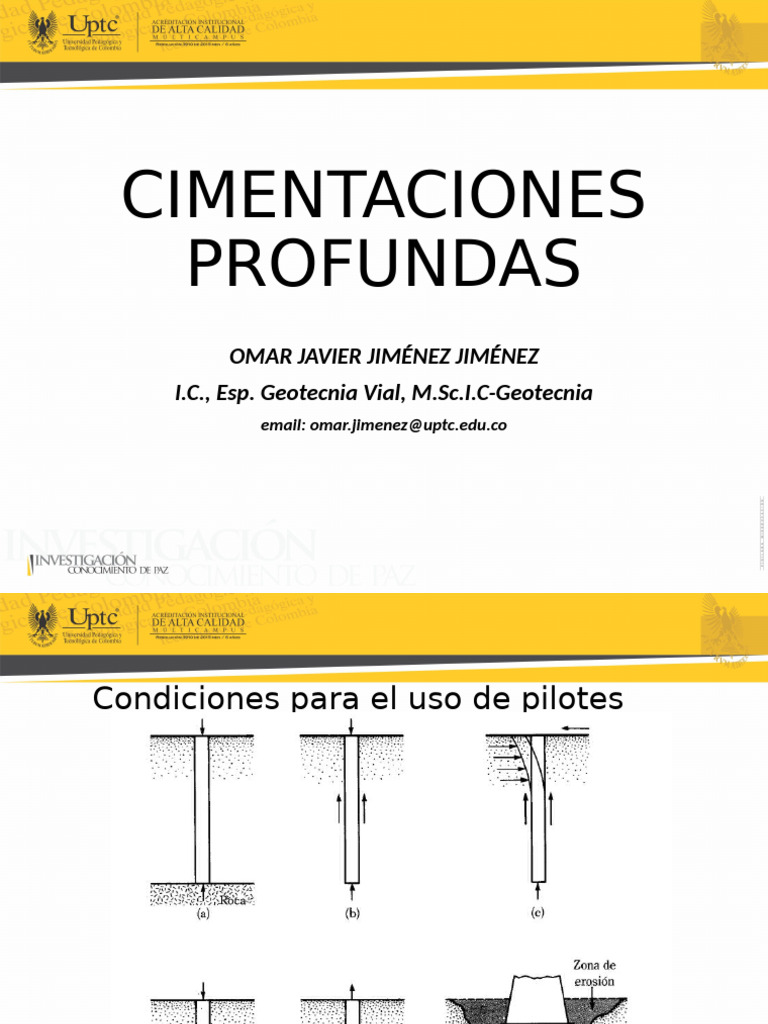 Cimentaciones Profundas | PDF