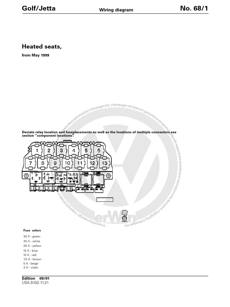 Wirering diagram Golf mk 4 | PDF