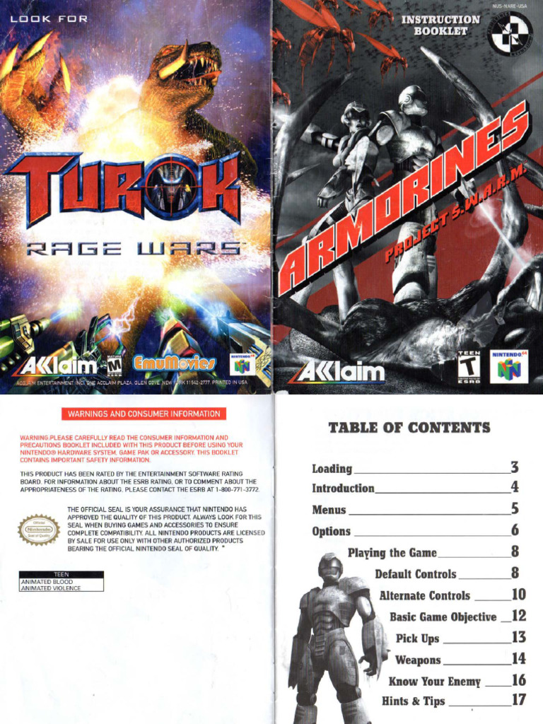 Armorines - Project S.W.A.R.M. (USA) | PDF