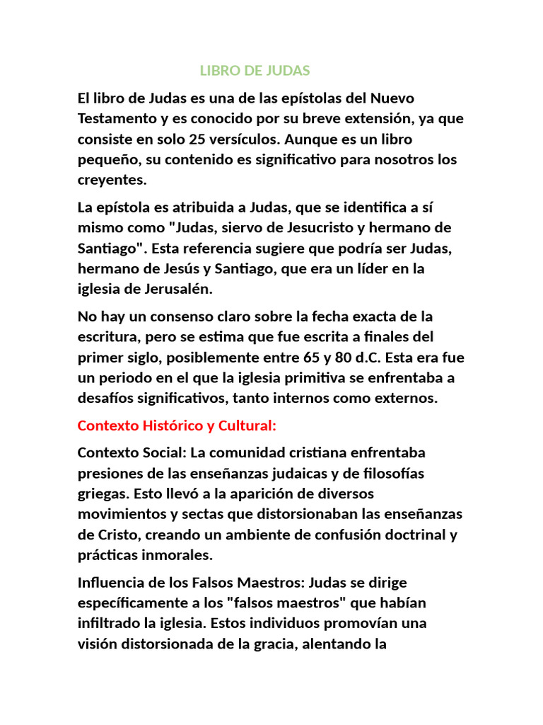 LIBRO DE JUDAS | PDF