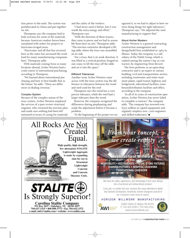 Construction Today Magazine | PDF | Engineering | Economies