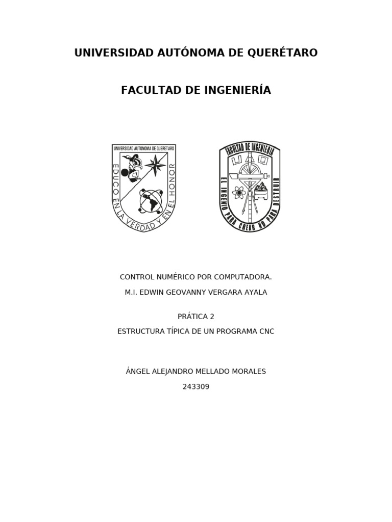 Práctica de Control Numérico Computarizado | PDF