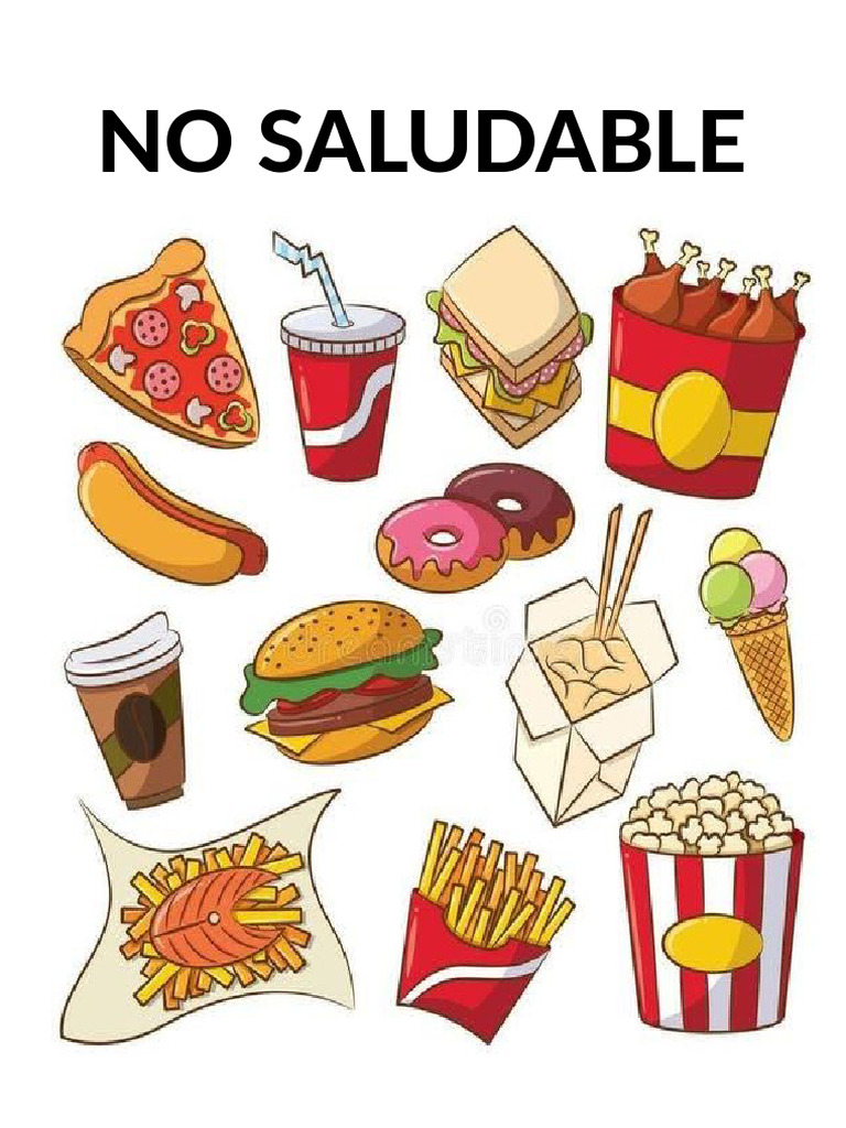 Comida Saludable y No Saludable | PDF