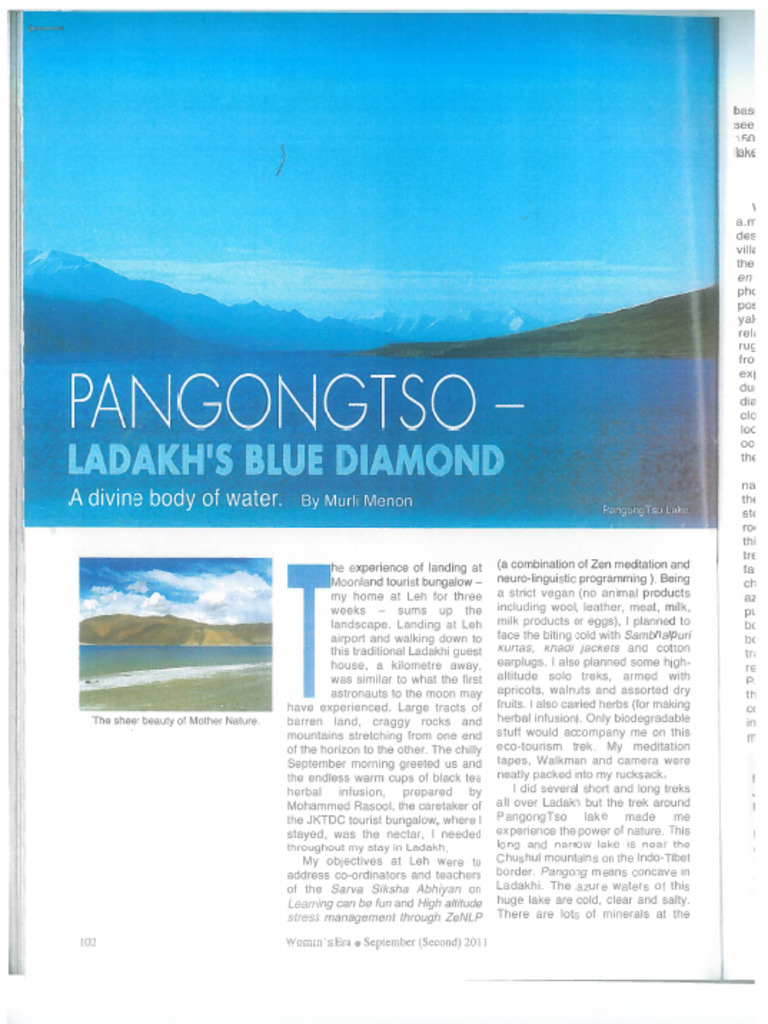 Pangong Tso | PDF