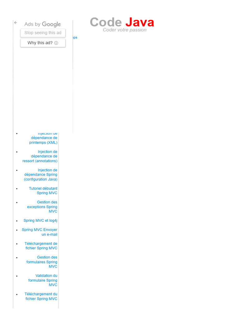 Spring Boot Restful Crud Avec Une Base De Données Mysql Pdf
