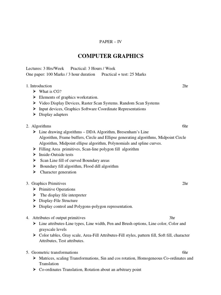 Mca2 4 | PDF | Computer Graphics | 3 D Computer Graphics