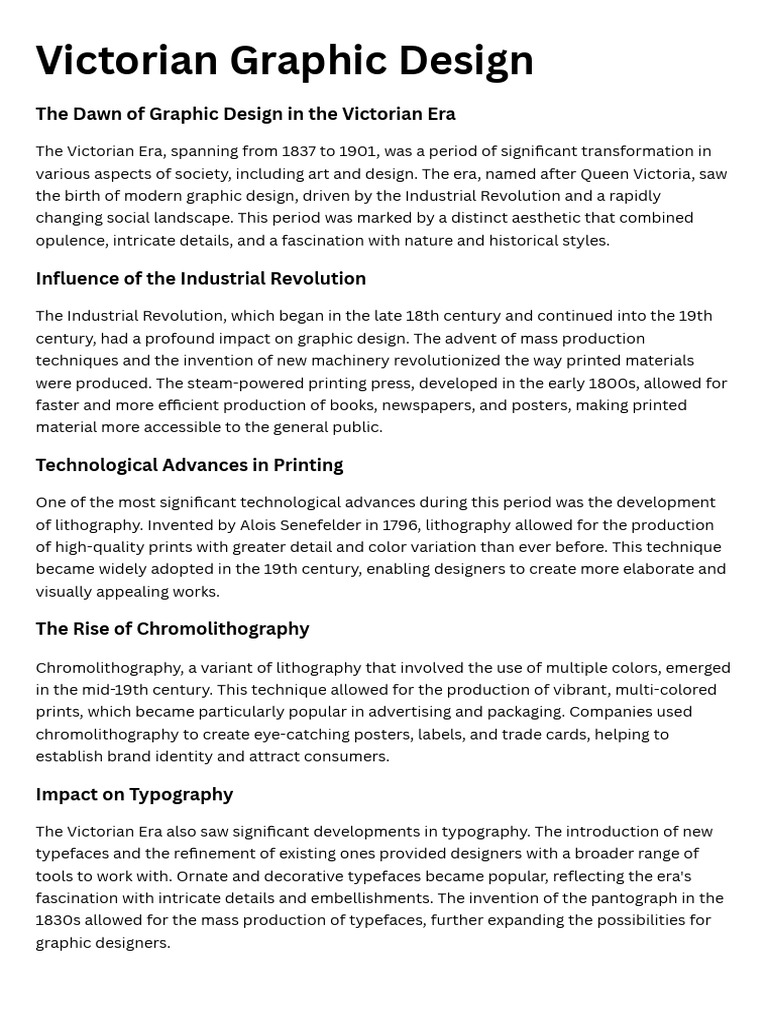 Victorian Graphic Design | PDF | Graphic Design | Lifestyle