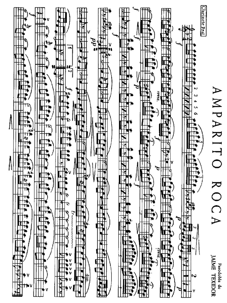 AMPARITO ROCA-Clarinete Principal | PDF