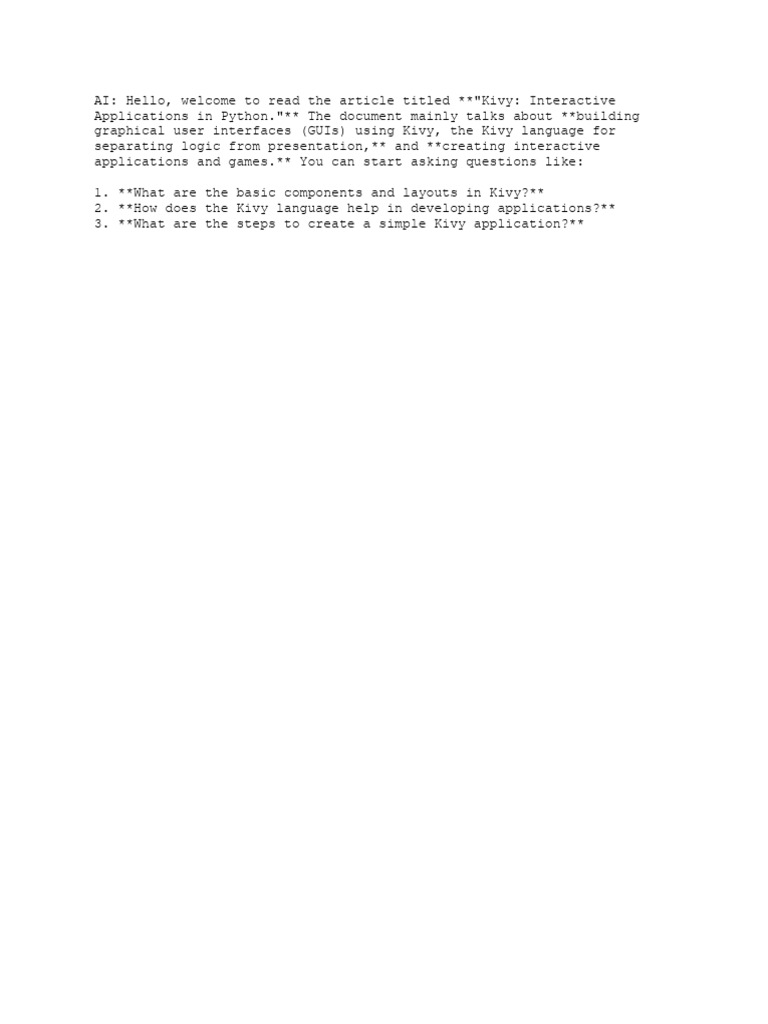 Ulloa Roberto Kivy Interactive Applications In Python Pdf 