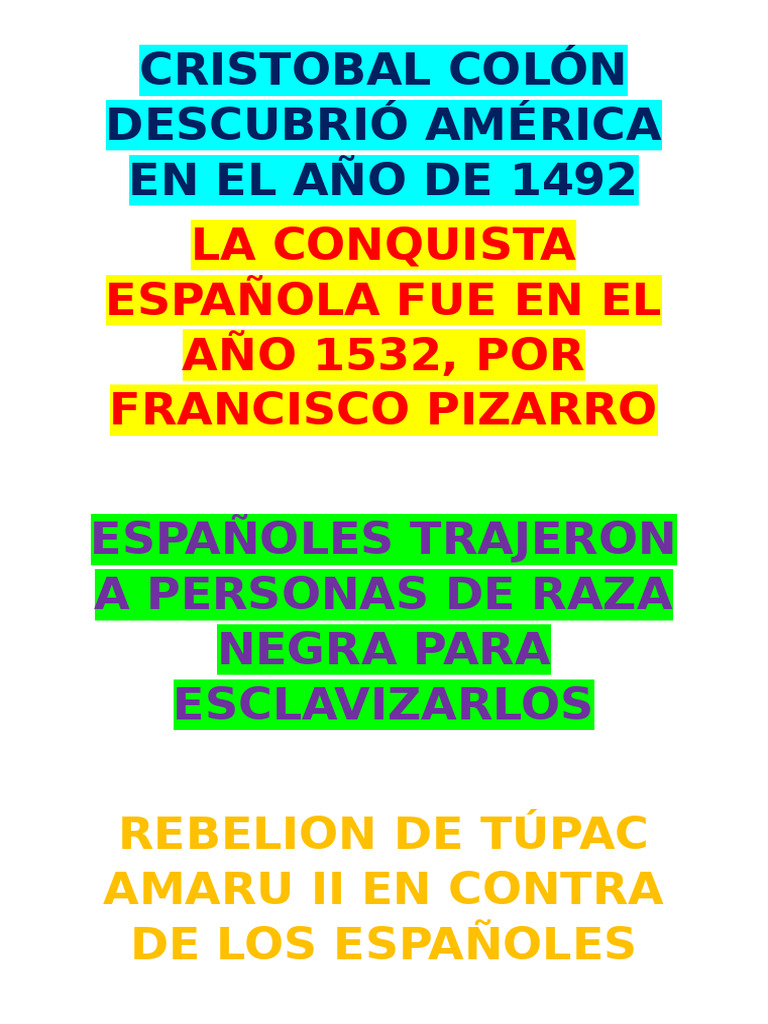 Cristobal Colón Descubrió América en El Año de 1492 | PDF