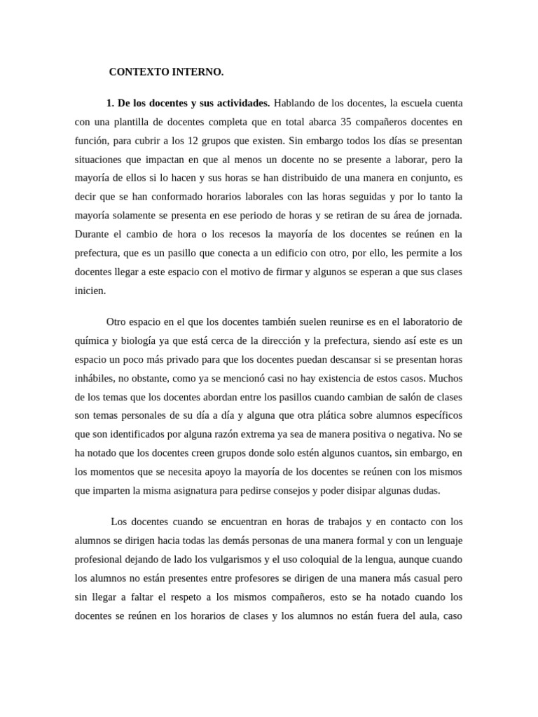 Contexto Interno | PDF