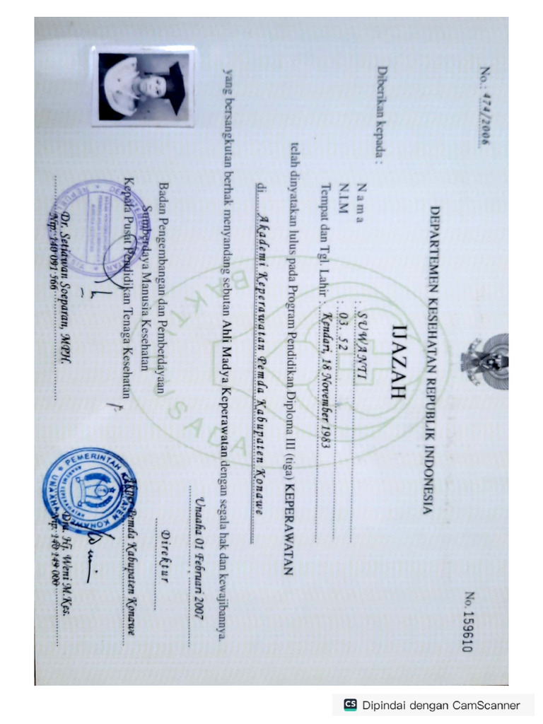 Ijazah D3 Suwanti | PDF