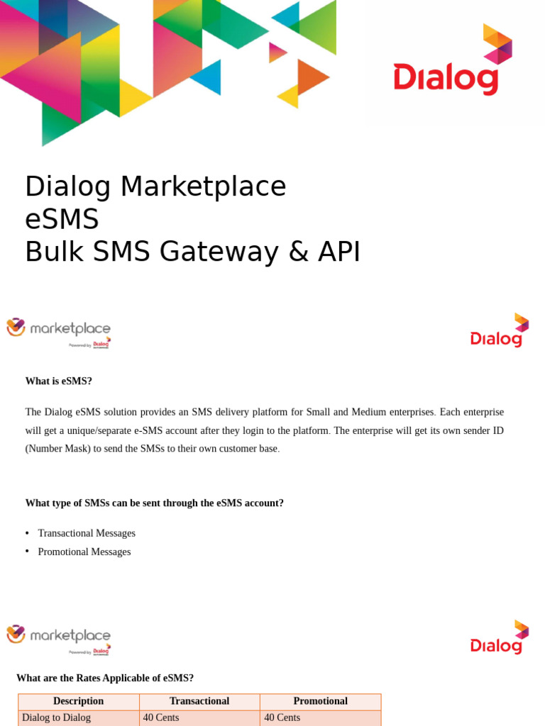 Dialog ESMS Proposal | PDF