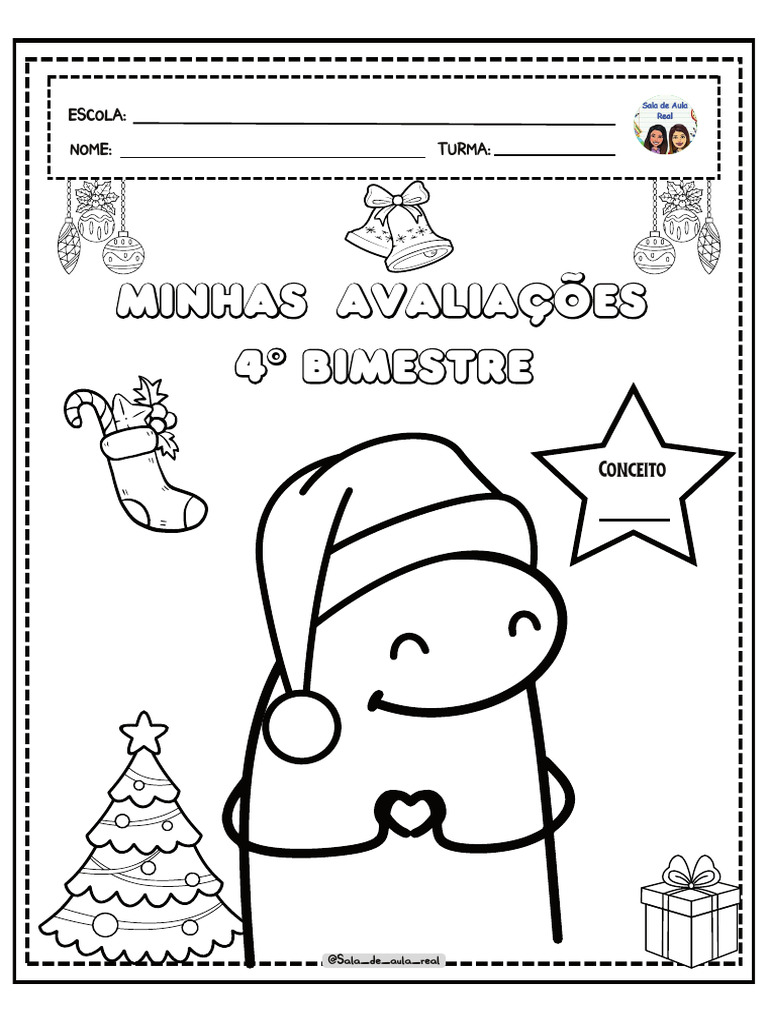 Capas de Prova 4° Bimestre e 3° Trimestre | PDF