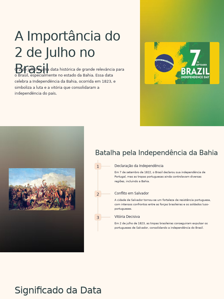 A Importancia Do 2 de Julho No Brasil (2) (1) | PDF