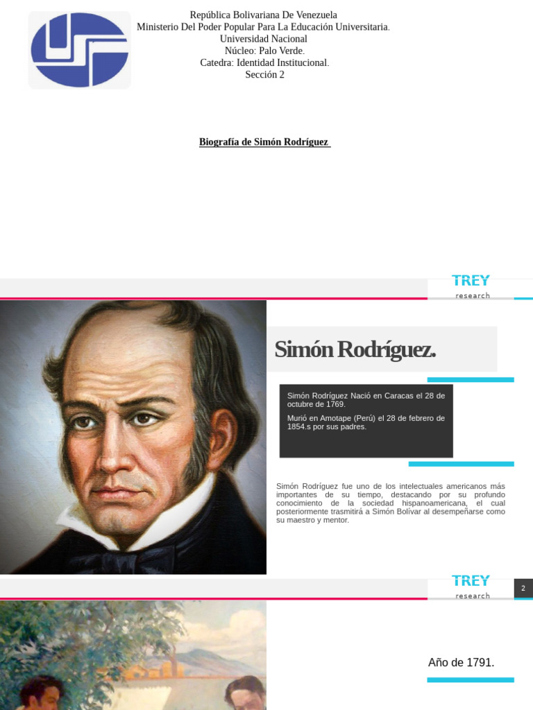 Simón Rodríguez | PDF | Política | Ciencias sociales