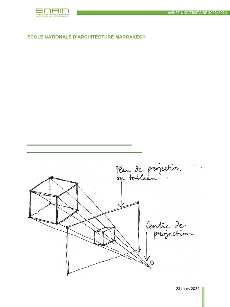 ENA Cour 2 Perspective Conique | PDF