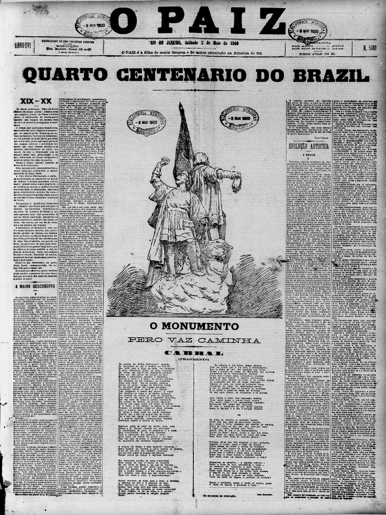 Jornal Quarto Centenário Do Brasil | PDF