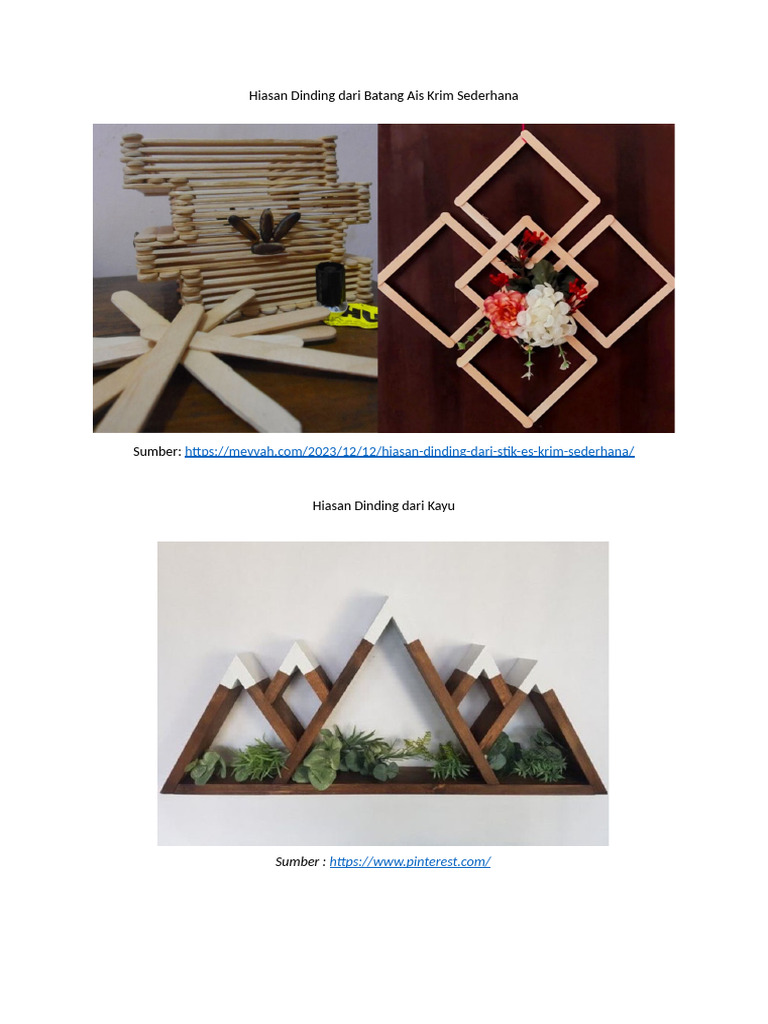 DIY Wall Decor Ideas | PDF | Home & Garden