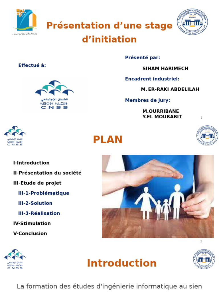 Présentation D'une Stage D'initiation: Présenté Par: Effectué À | PDF