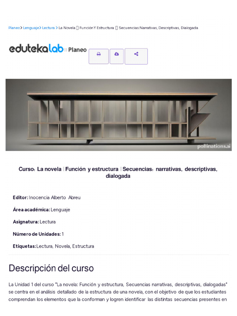 La Novela - Función Y Estructura - Secuencias - Narrativas ...