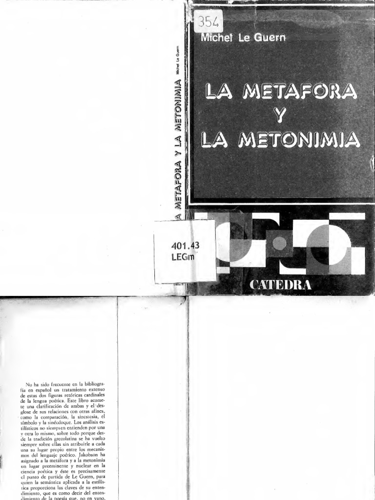 La Metáfora y La Metonimia - Text | PDF | Metáfora | Connotación