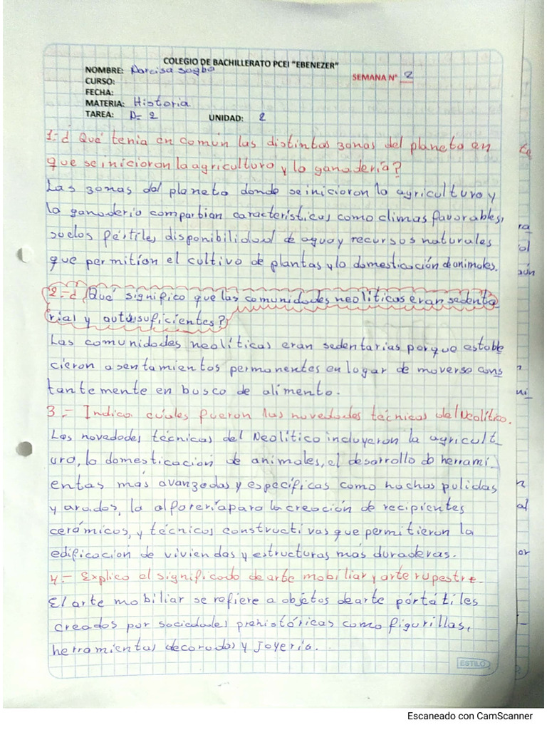 Tarea 2 U2 Historia | PDF