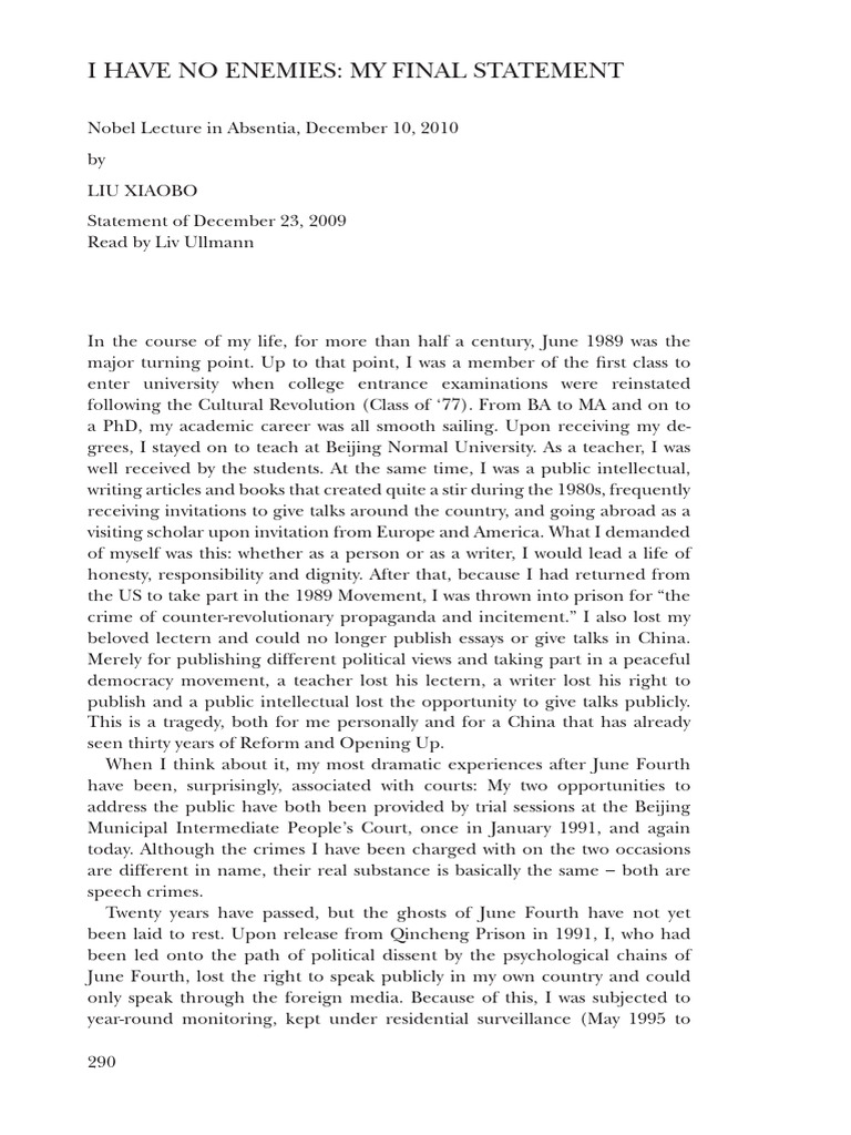 Xiaobo-Lecture en | PDF