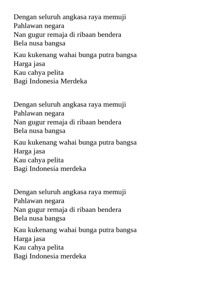 Dengan Seluruh Angkasa Raya Memuji | PDF