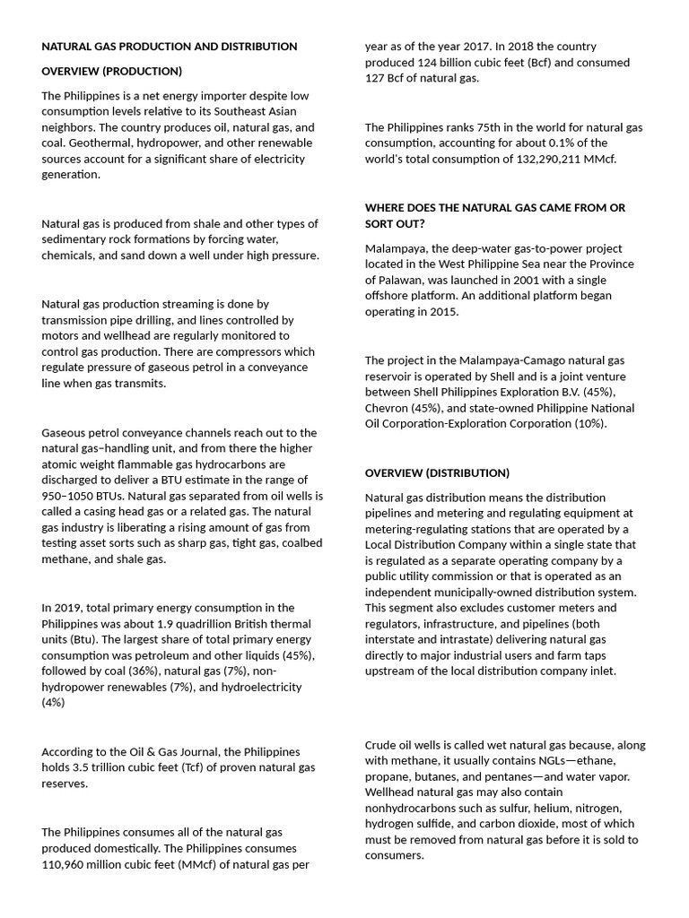 Natural Gas | PDF