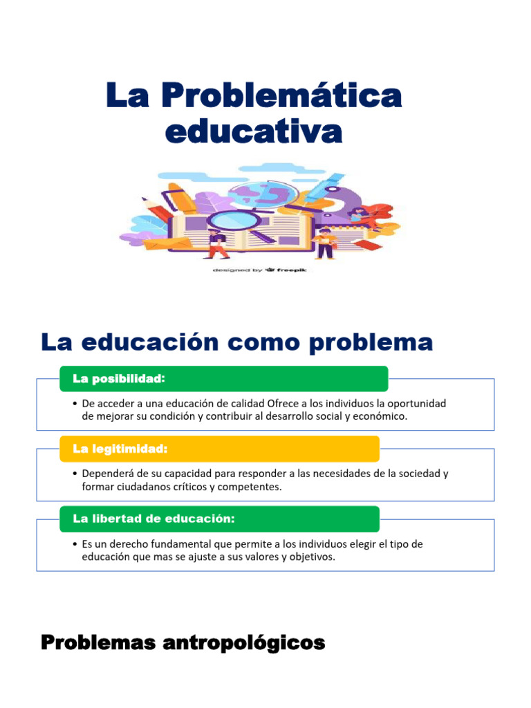 La Problemática educativa | PDF