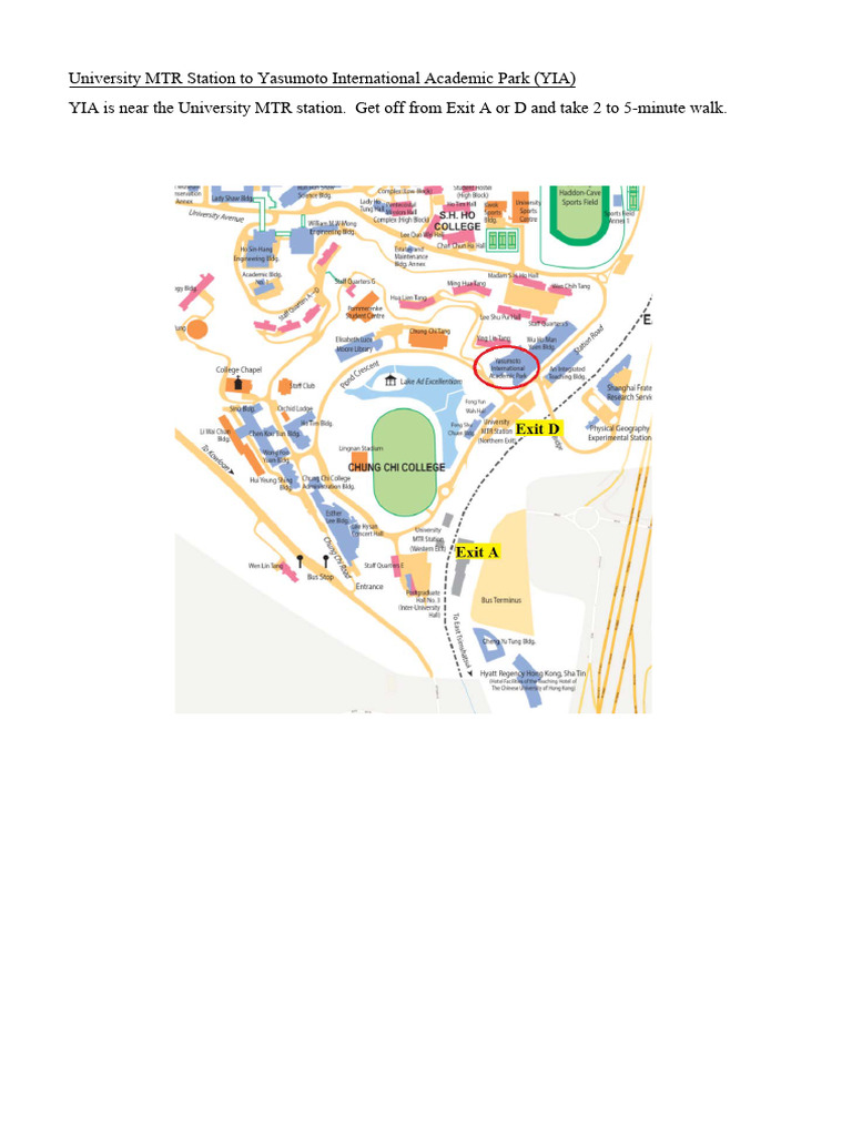 HTTPSWWW - Math.cuhk - edu.Hkconferencegagr2018filesMTR To YIA PDF | PDF