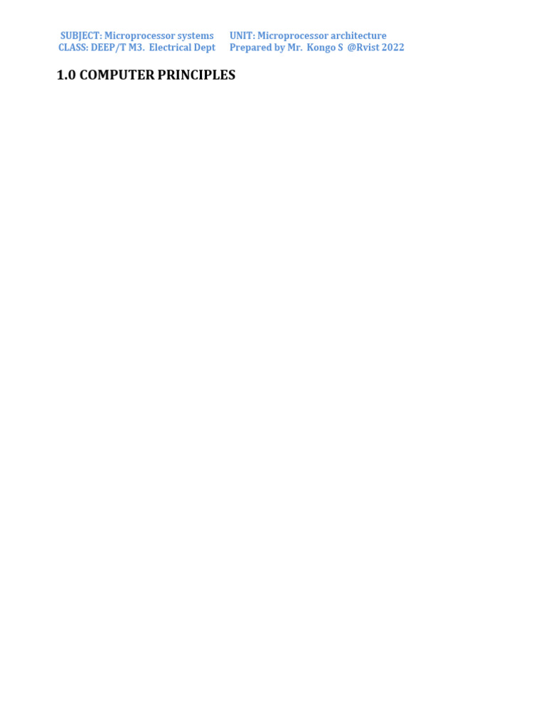Microprocessor Archtecture | PDF