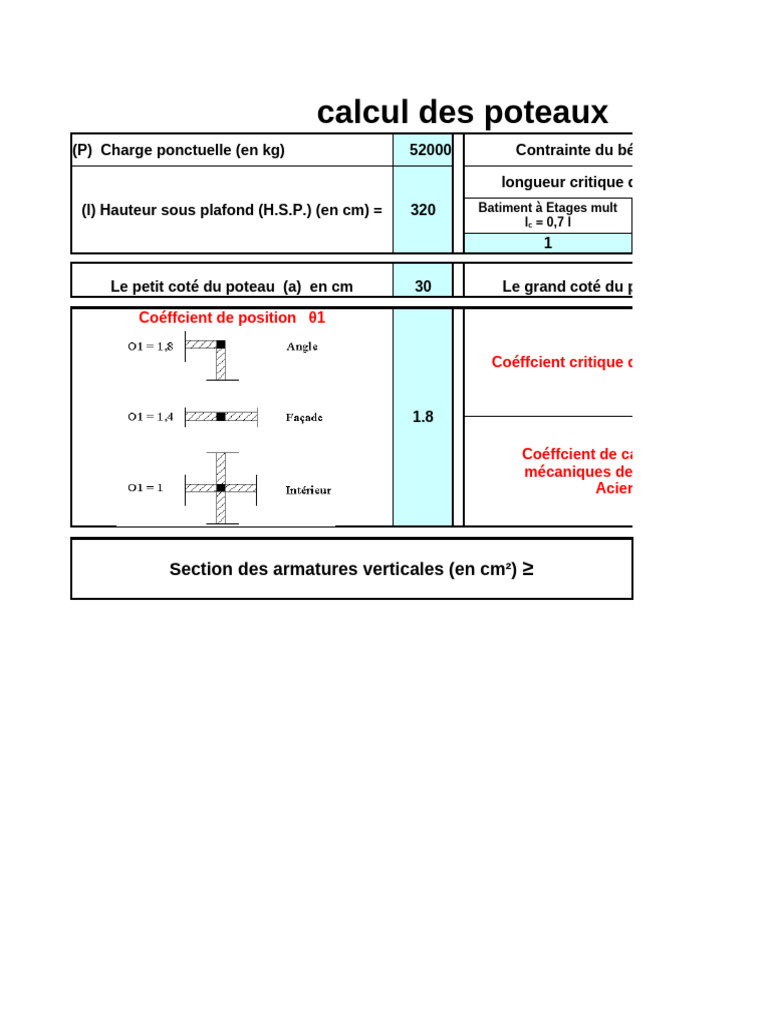 Semelle + Poteau | PDF