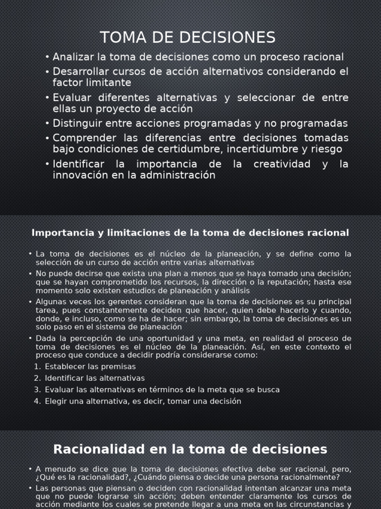 Estrategias para la Toma de Decisiones | PDF | Toma de decisiones ...
