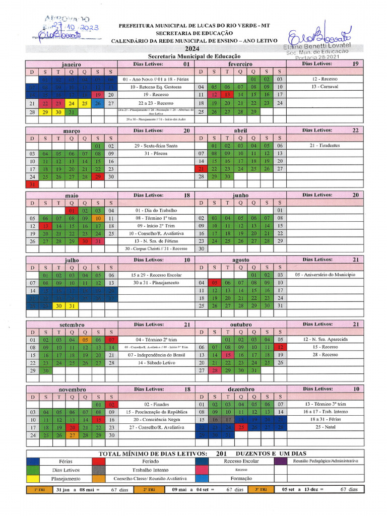 Calendario Escolar 2024 | PDF