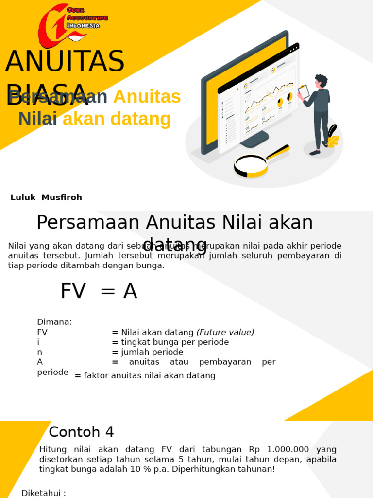 Anuitas Biasa - Anuitas Nilai Yang Akan Datang | PDF