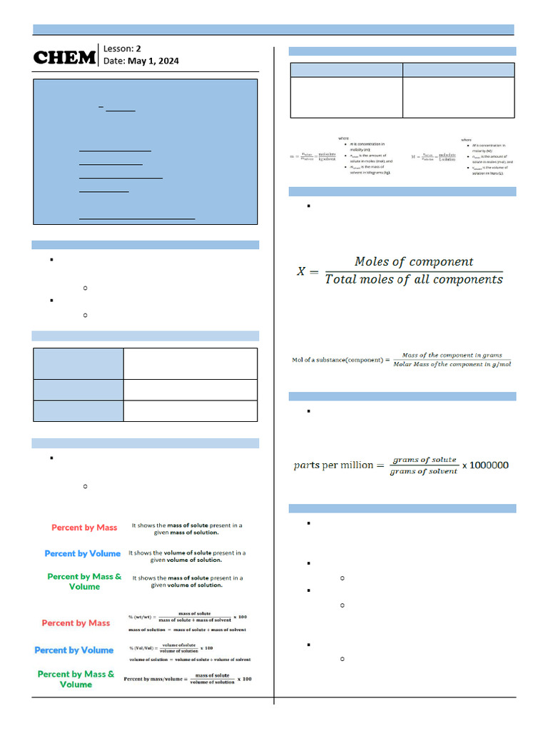 Chem2 Lesson 2 | PDF