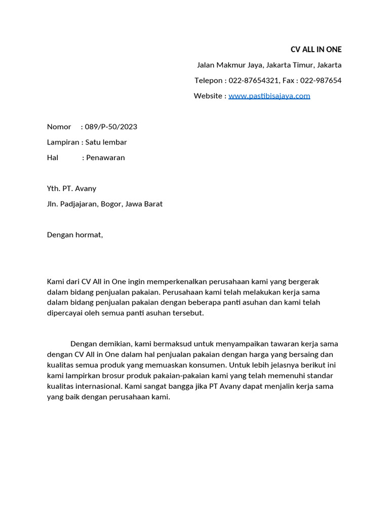 CV ALL IN ONE Kelompok BI Kelas X-10 Intan Nurshinta Putri, Anggunia Marsya Putri Sinulingga ...