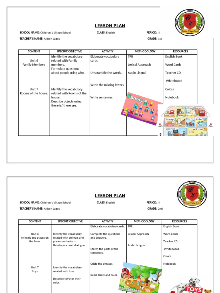English Plan 3rd Partial | PDF