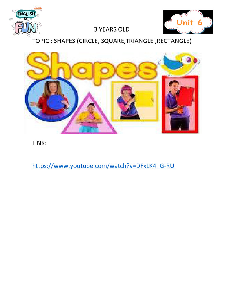Topic Shapes 3 Years Old | PDF
