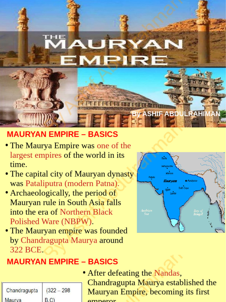 Mauryan Empire Notes | PDF