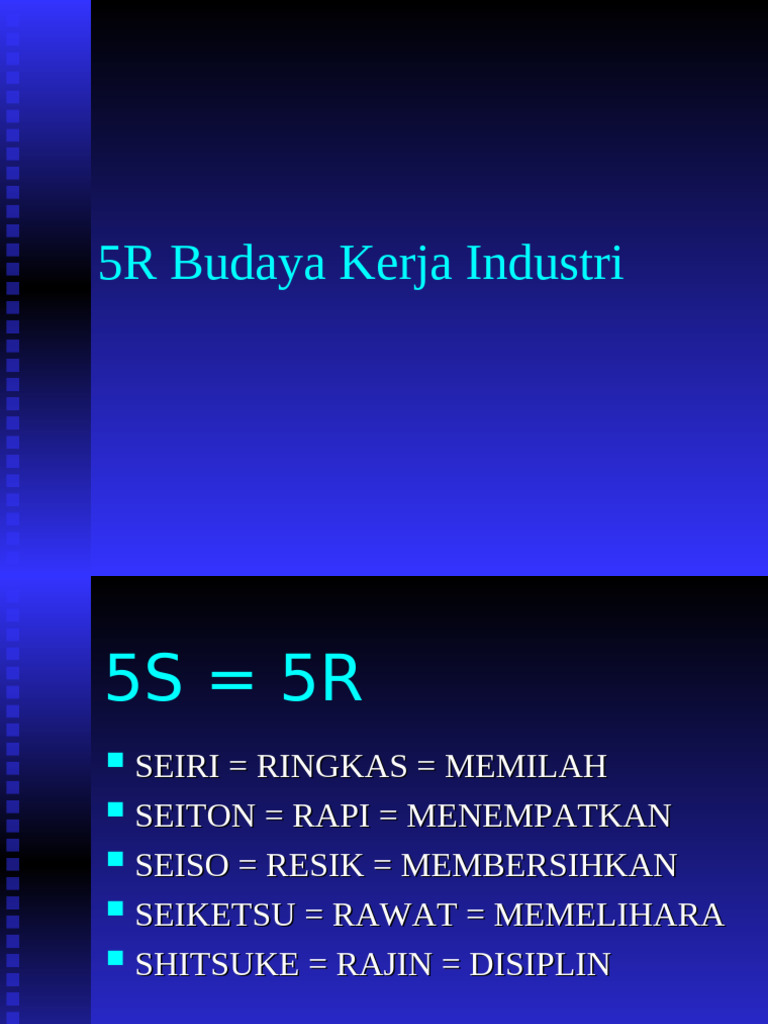 5R Budaya Kerja Industri | PDF
