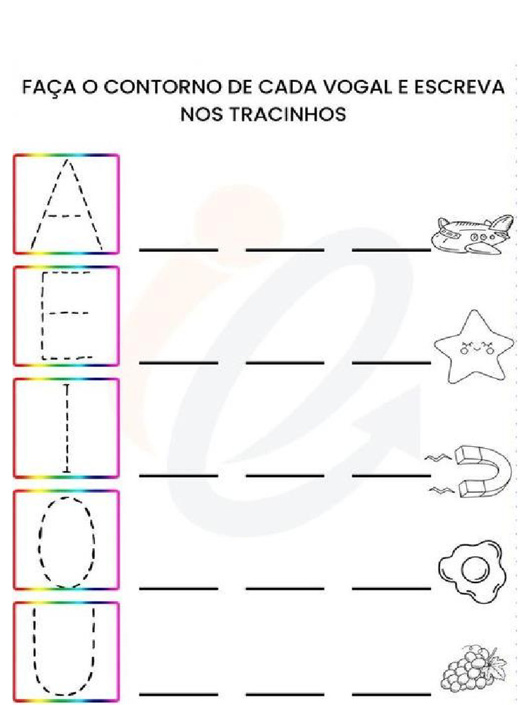 Atividade A - E - I - I - O - U | PDF