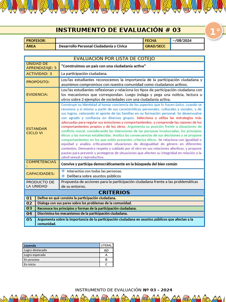 1º DPCC- LC ACT.3 UNI 5 SEM 03 - 2024 | PDF
